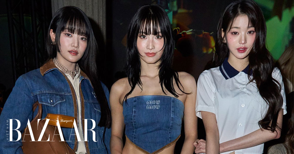 Nhan sắc Châu Á phủ sóng Front Row Miu Miu Thu Đông 2024