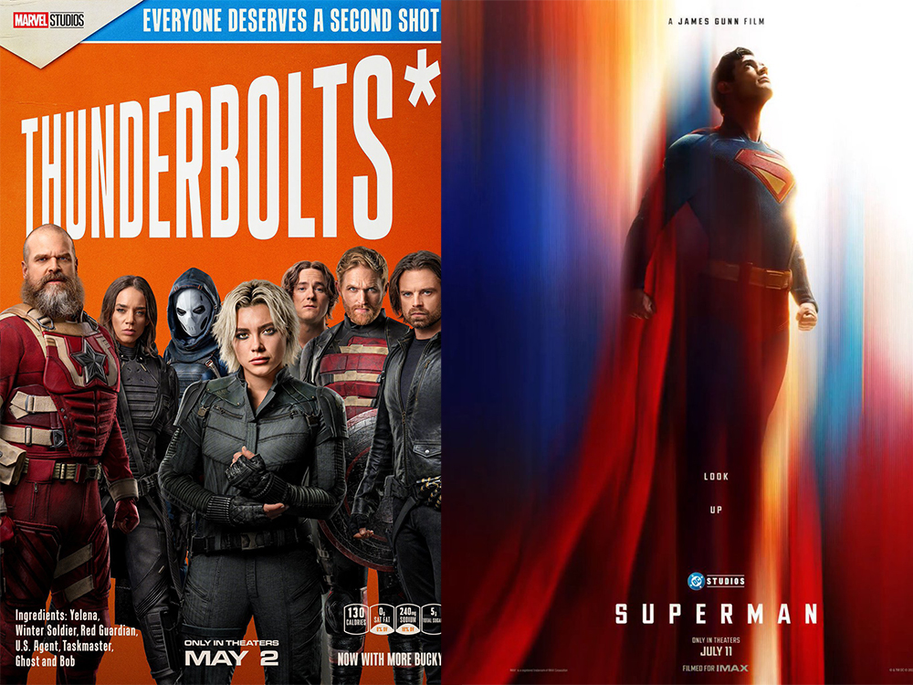 Thunderbolts và Superman: Legacy, thế hệ phim siêu anh hùng mới của Marvel và DC năm 2025